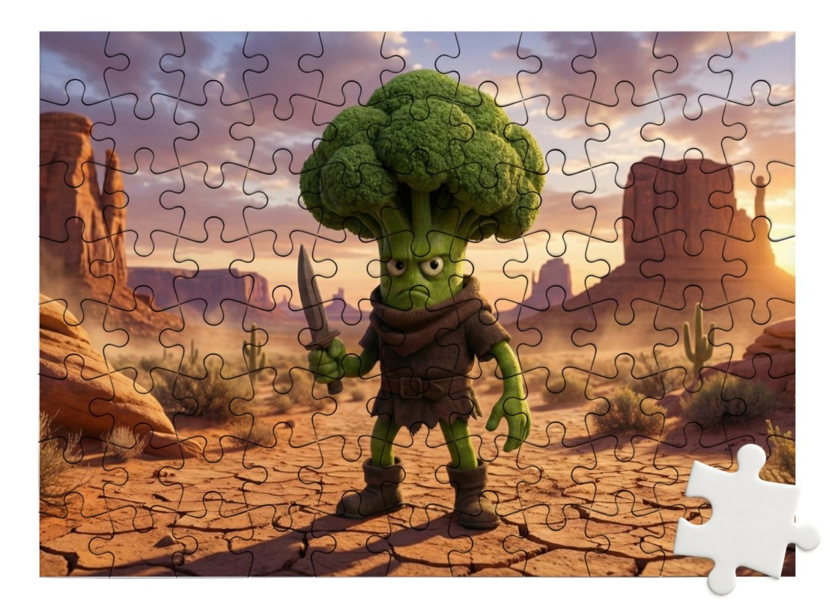 Puzzle Broccoli Assassini - brokuł brainrot > Zajekubki